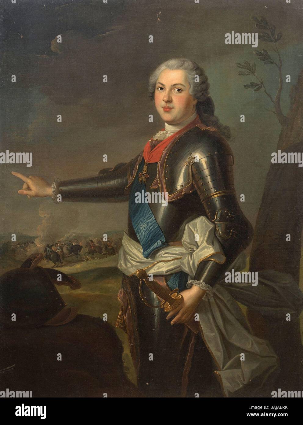 The portrait of Louis, Dauphin of France (1729-1765), painted around ...