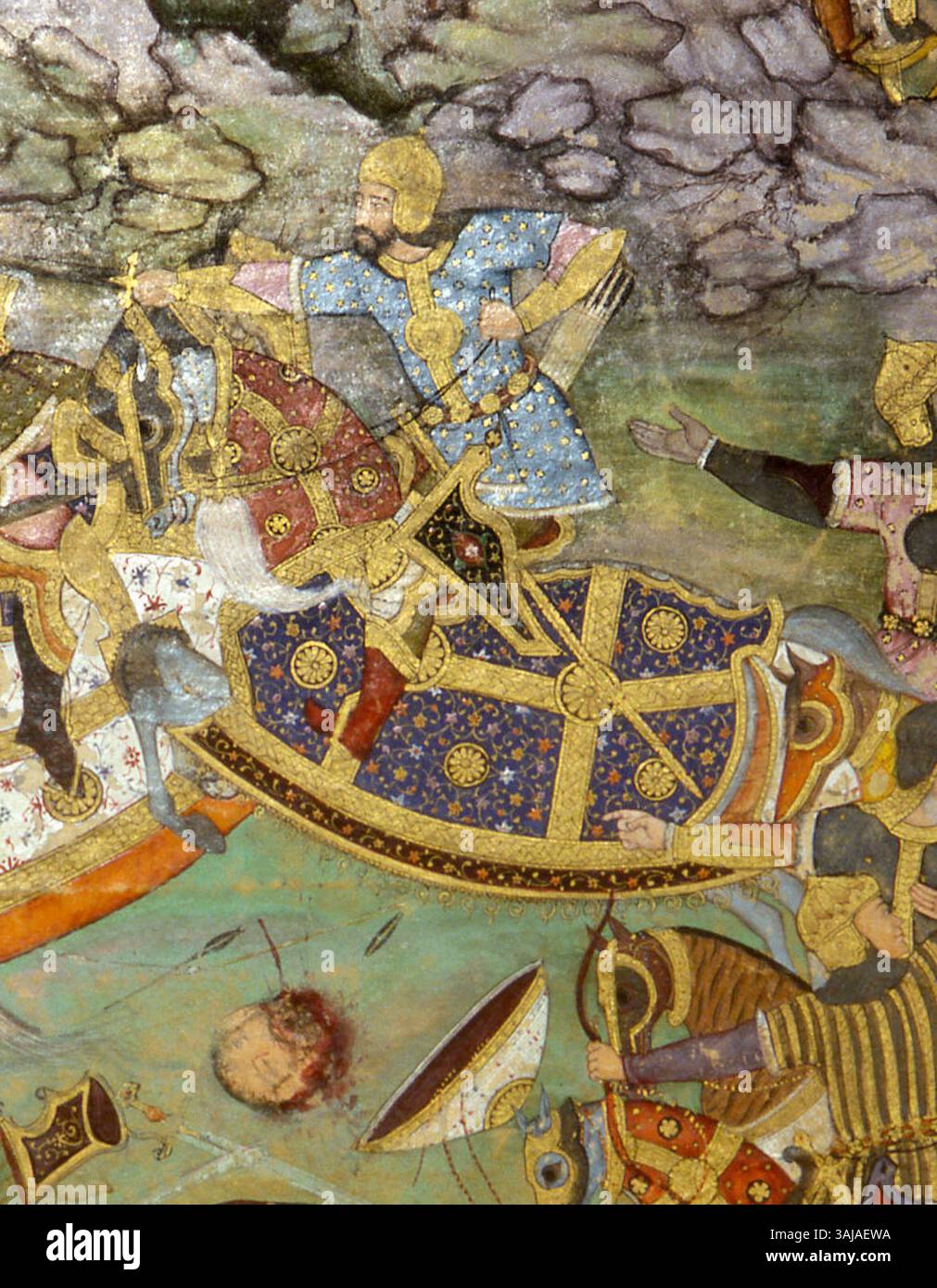 This portrait, created around 1590, features Sultan Ahmad Tambal ...