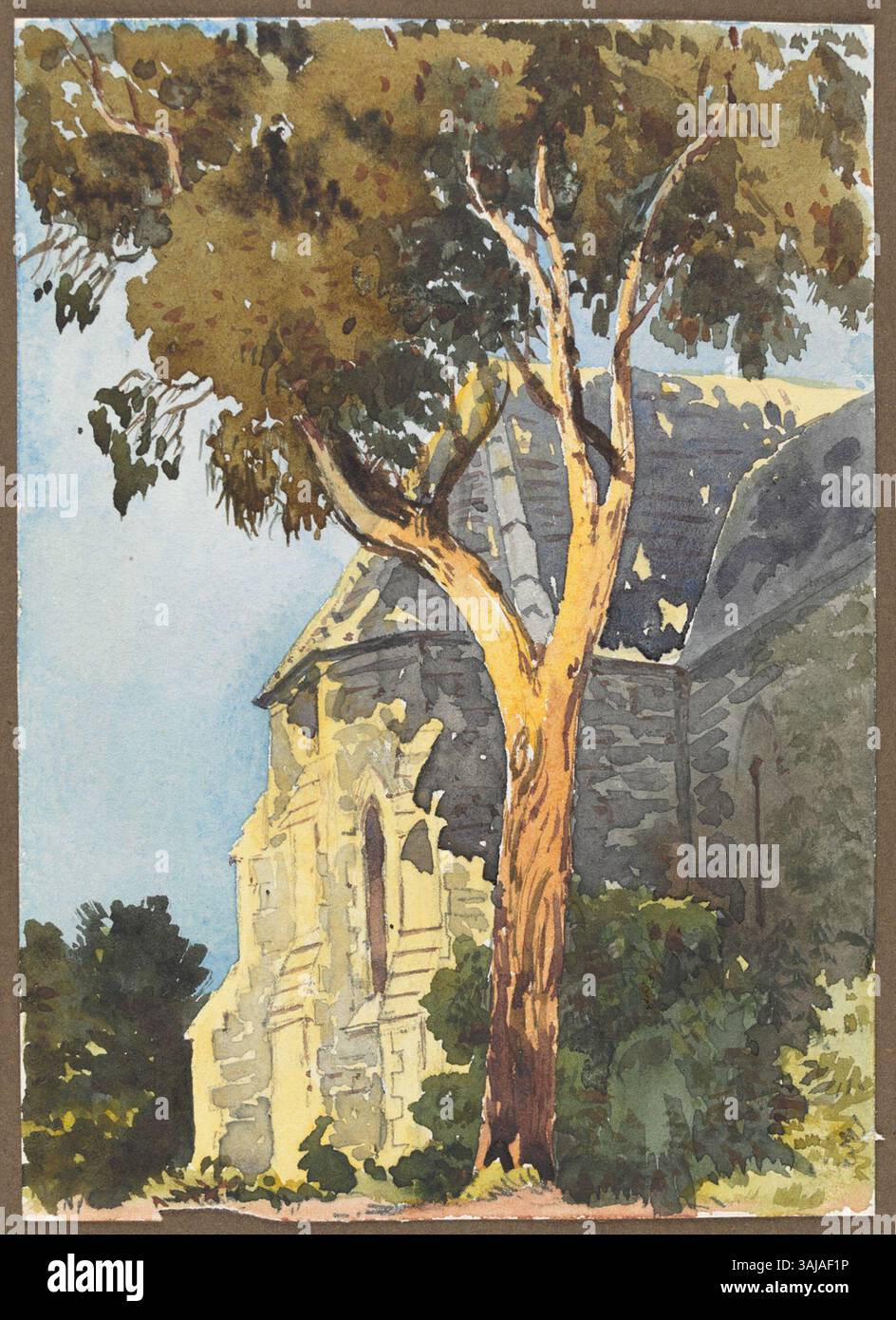 This watercolor by Elizabeth Parsons shows the Chancel of All Saints in ...