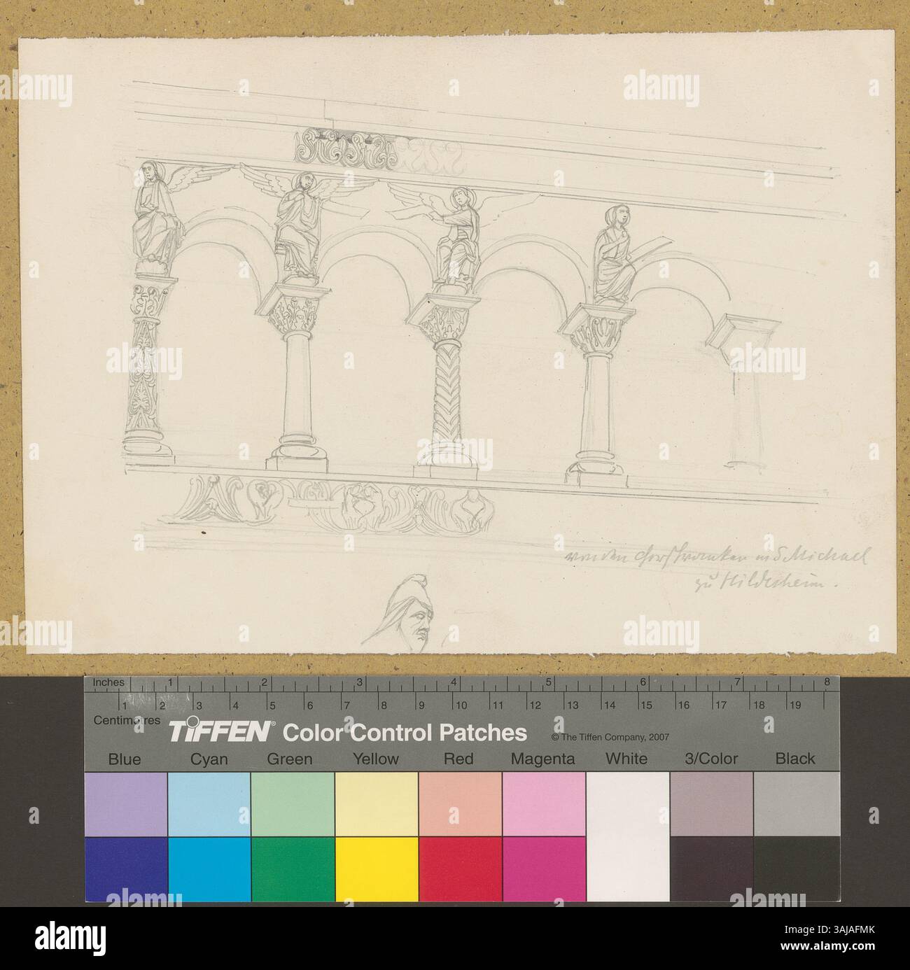 Depicts the choir screens of St. Michael’s Church in Hildesheim ...