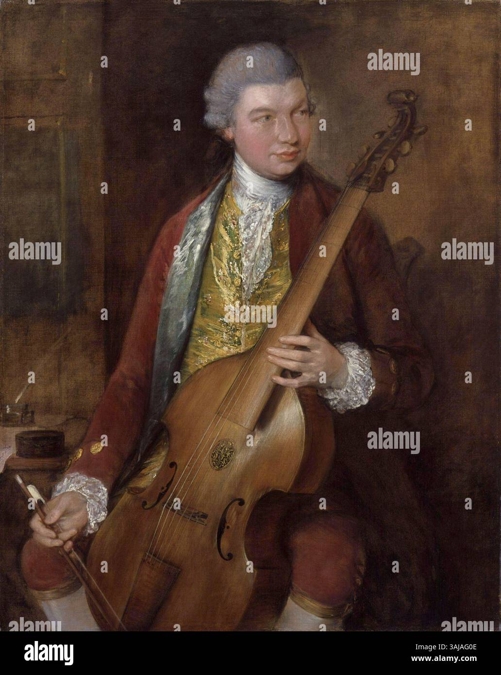 Portrait of Carl Friedrich Abel by Thomas Gainsborough, circa 1765 ...