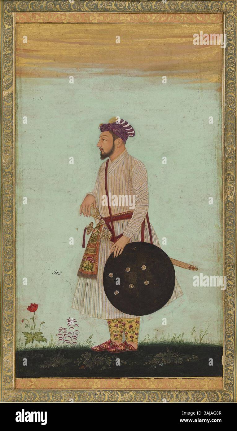 This 17th-century portrait of Lutfullah Khan, son of Sa dullah Khan, is ...