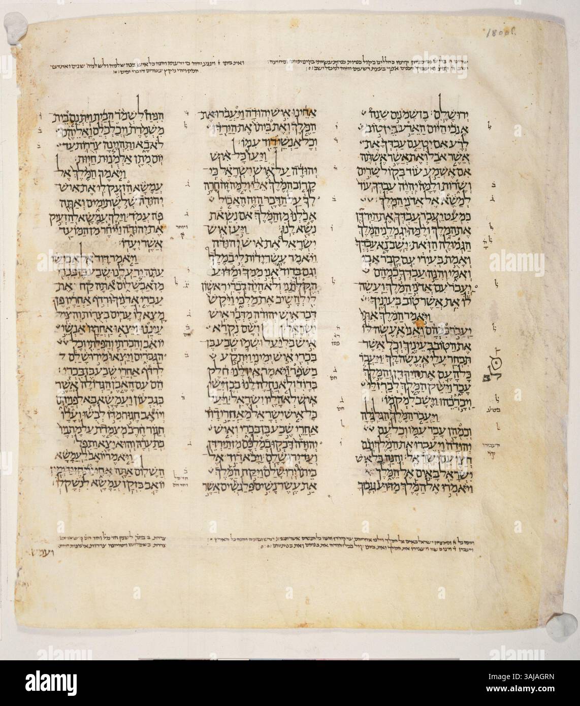 Folio 180b of the Leningrad Codex, created between 1008 and 1011 ...