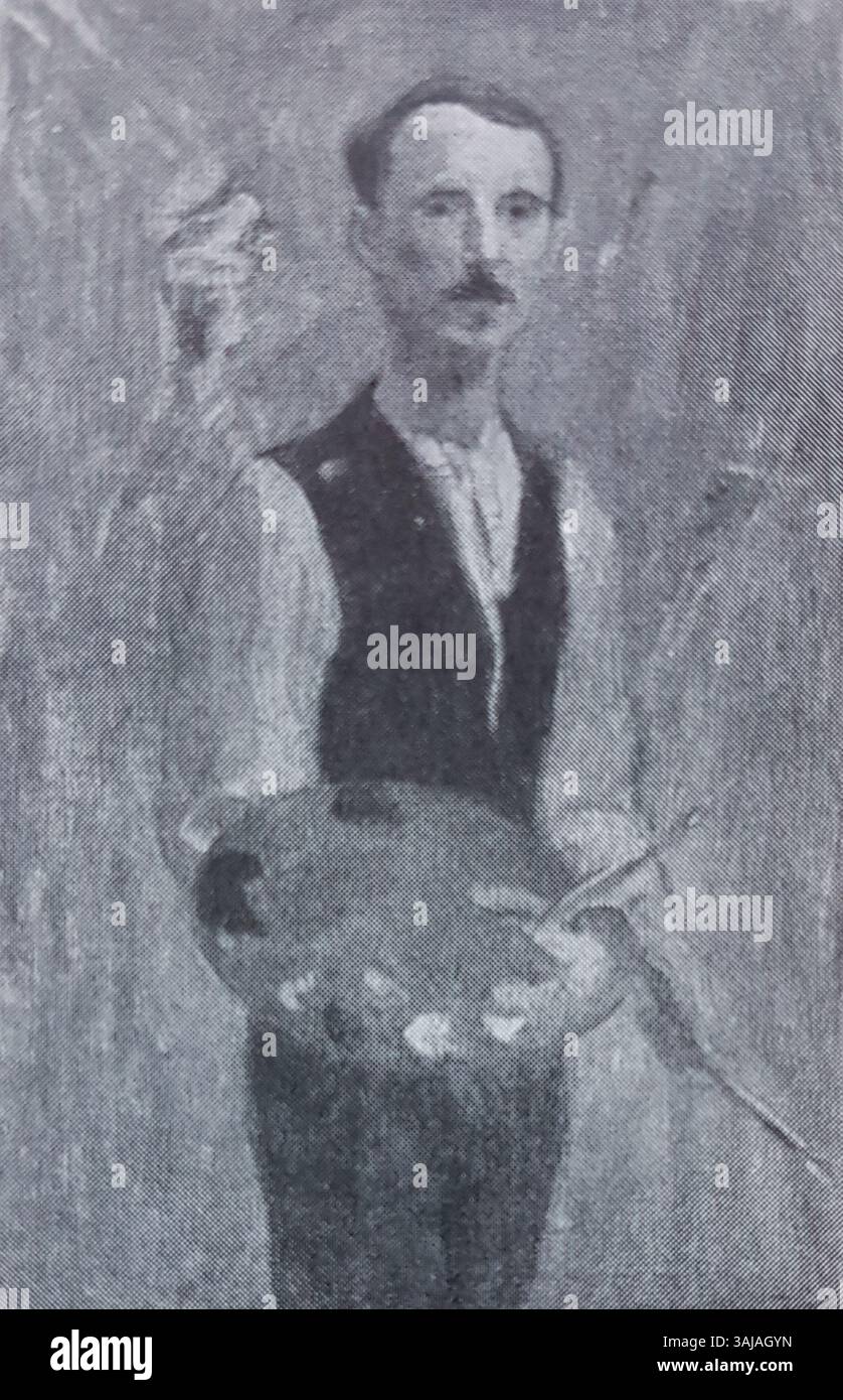 Self-portrait of Karl Isakson, photographed from Allhems Svenskt ...