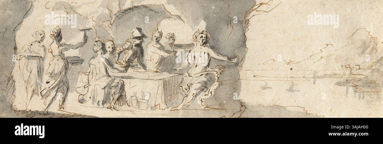 Cornelis Schut’s 'Feast of the Gods,' painted between 1619 and 1655, is ...