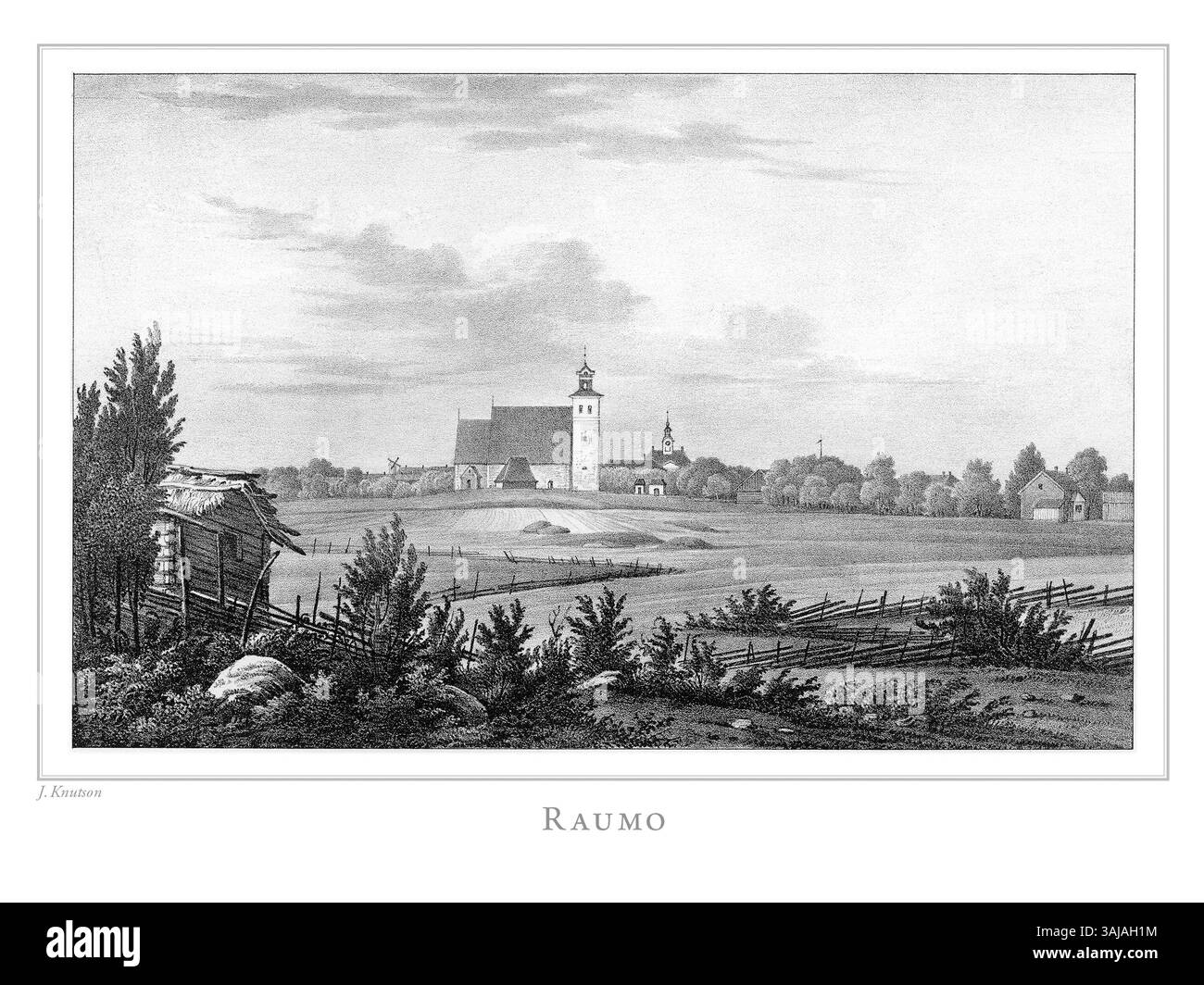 Raumo, depicted in this lithograph by Johan Knutson, is part of the ...