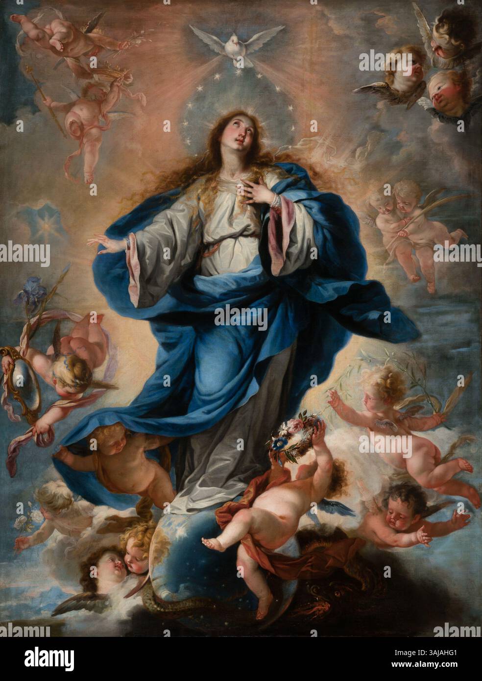 The Inmaculada Concepción by Nicolás de la Cuadra, painted in 1698 ...