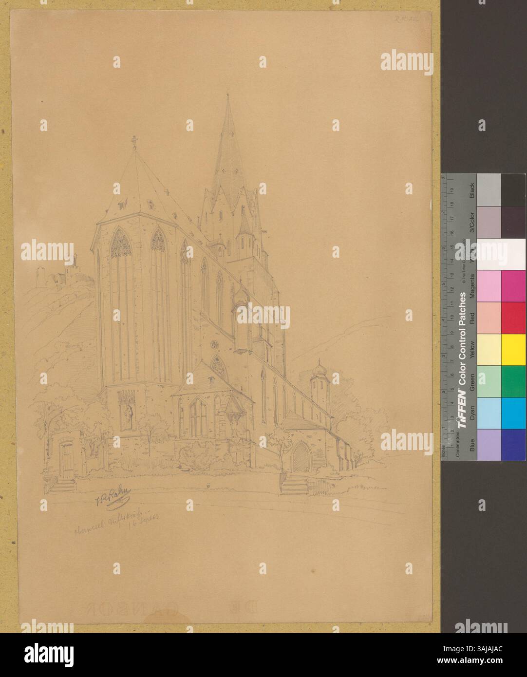 This illustration by Johann Rudolf Rahn, created in 1863, depicts the ...