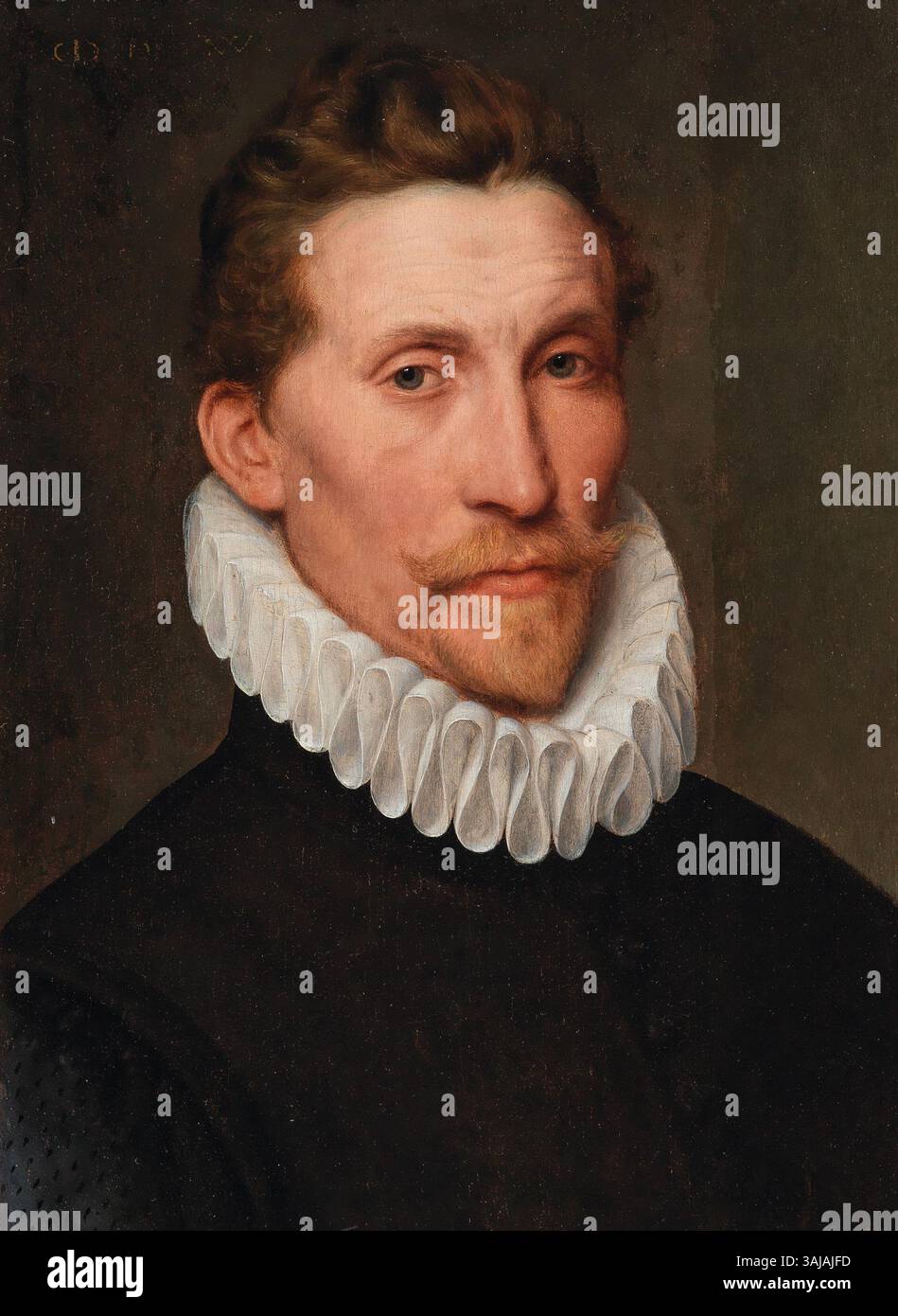 This 1580 portrait by Frans Pourbus the Elder depicts a gentleman in a white ruff, showcasing ...