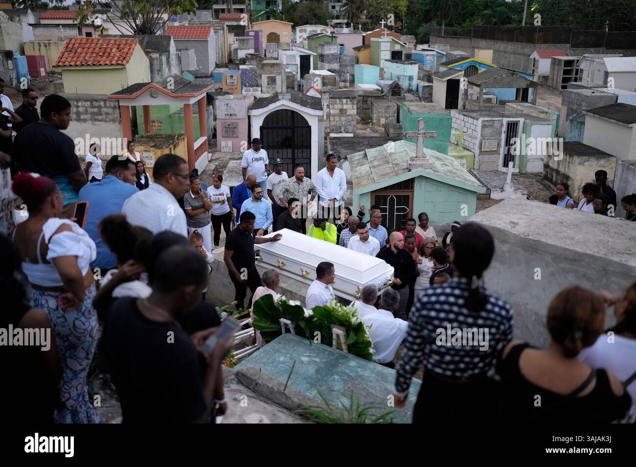 Family and friends attend the funeral of Marilenny Pilarte who died at ...