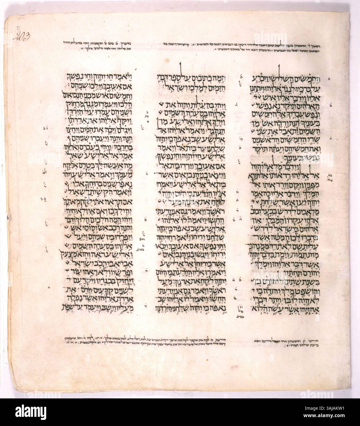 This page from the Leningrad Codex, dating from between 1008 and 1011 ...