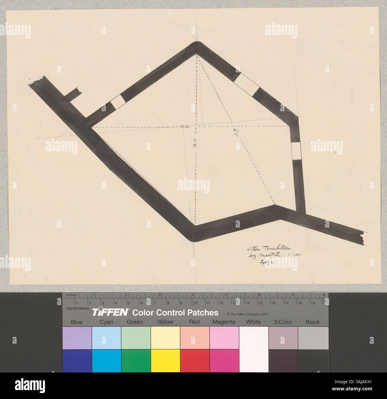 This 1892 drawing by Johann Rudolf Rahn shows the floor plan of the ...