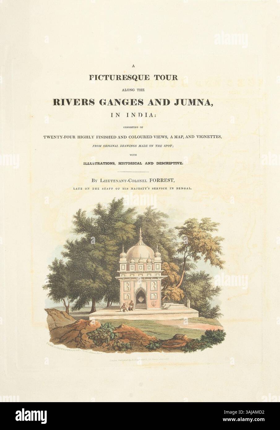 The frontispiece of the London Edition of 'A Picturesque Tour Along the ...