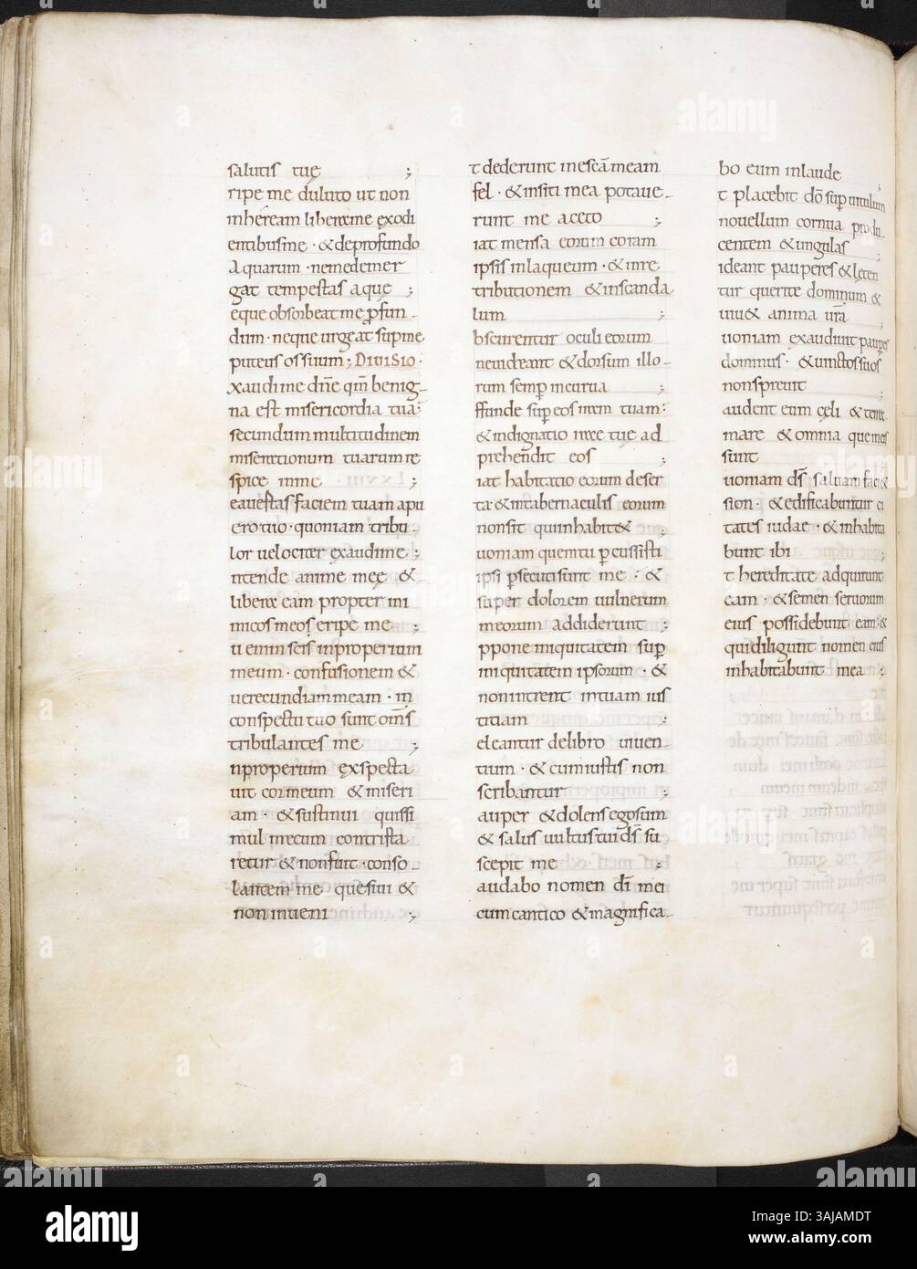 The Harley manuscript 603 f036v is part of an illuminated psalter from ...
