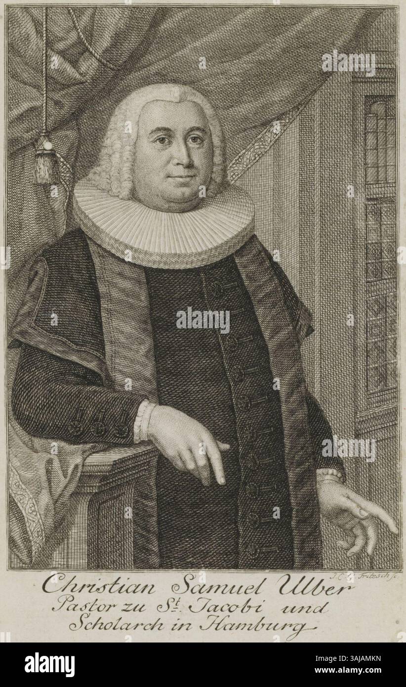 This portrait of Christian Samuel Ulber, created by Johann Christian ...