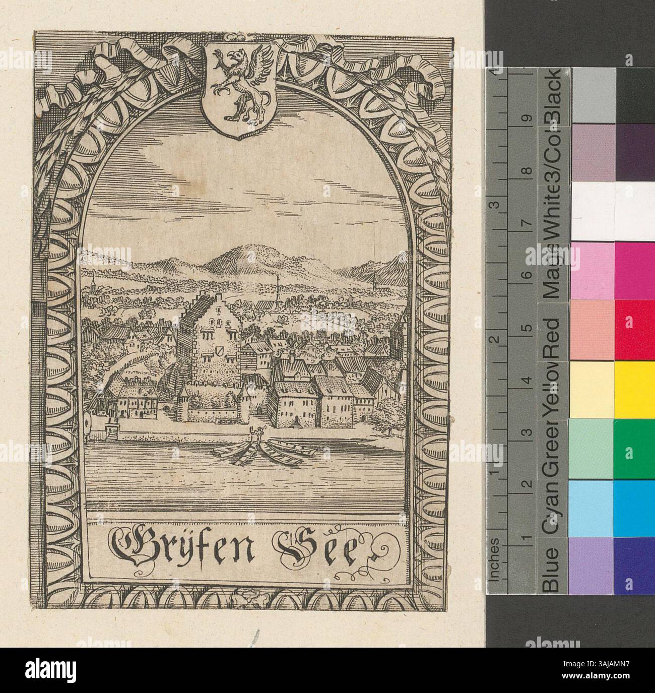 This 1685 engraving by Hans Conrad Gyger showcases Gräfen See, part of ...