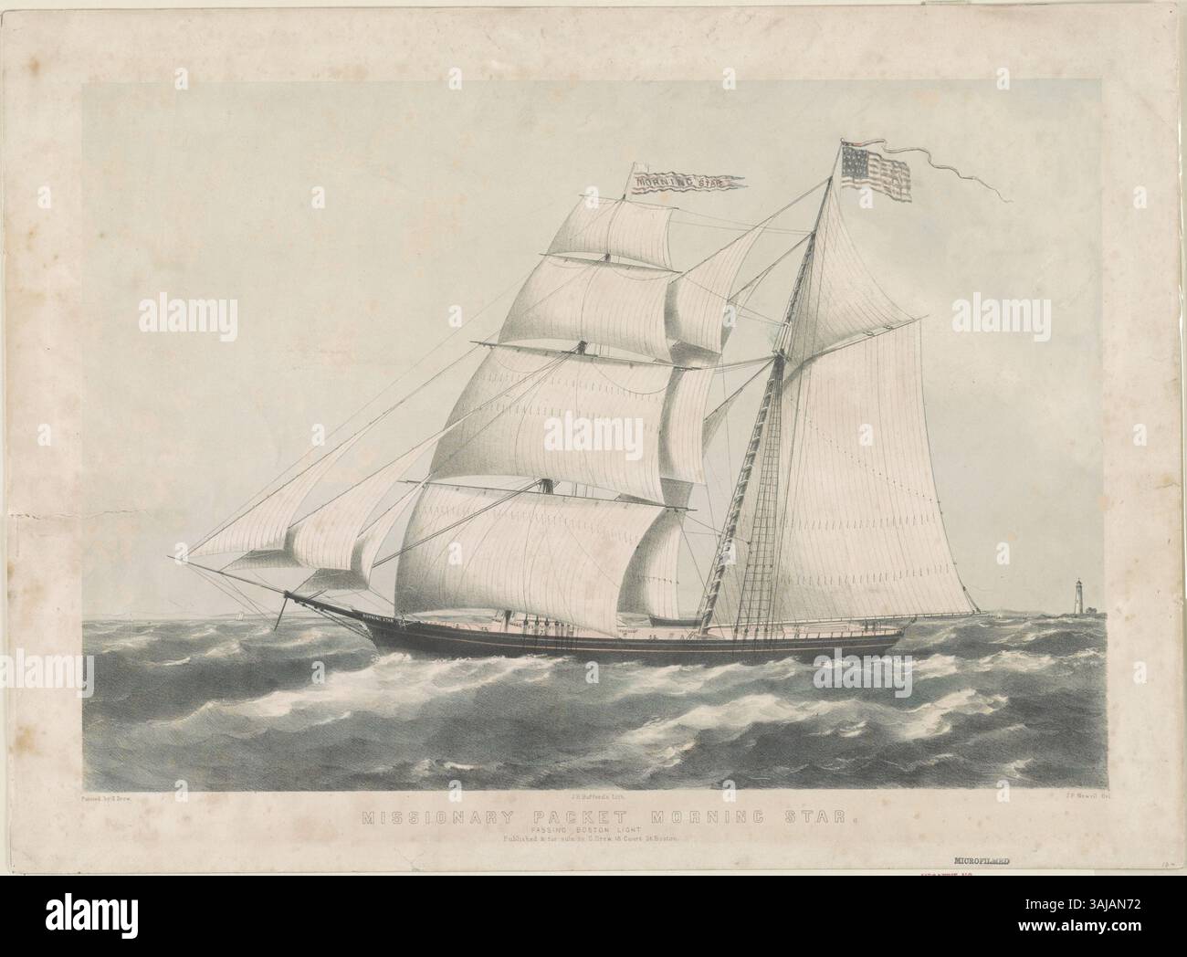 This 19th-century lithograph by John Henry Bufford, after Clement Drew ...