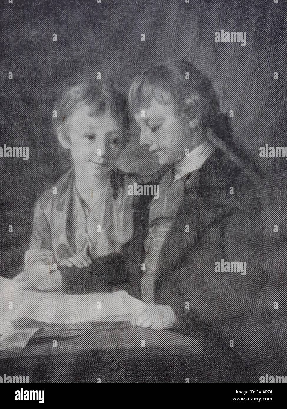 A portrait of Per Krafft the Younger with his sister Wilhelmina ...