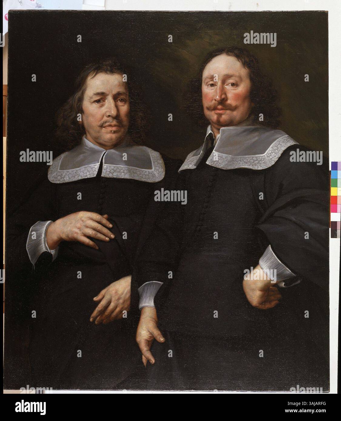 This 1650 portrait, attributed to Jacob van Reesbroeck, depicts two men ...