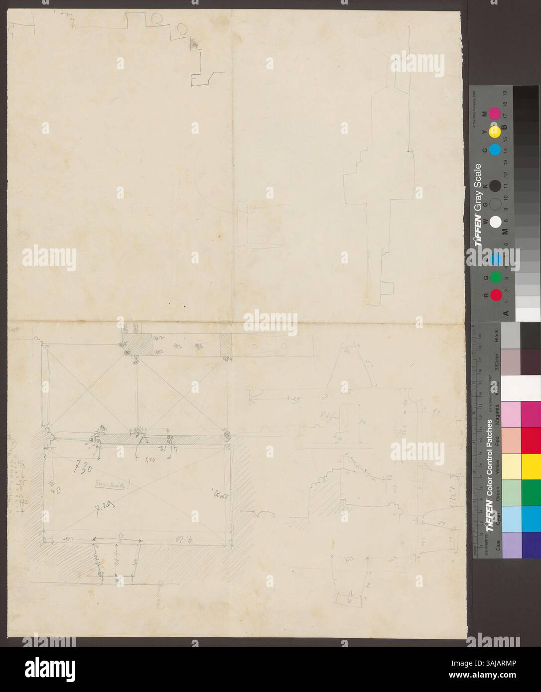 The image shows an excerpt from a floor plan, offering a detailed view ...