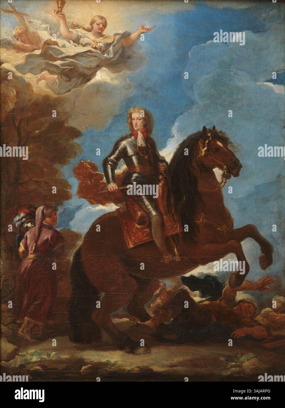 Luca Giordano's equestrian portrait of Charles II, created in the late ...