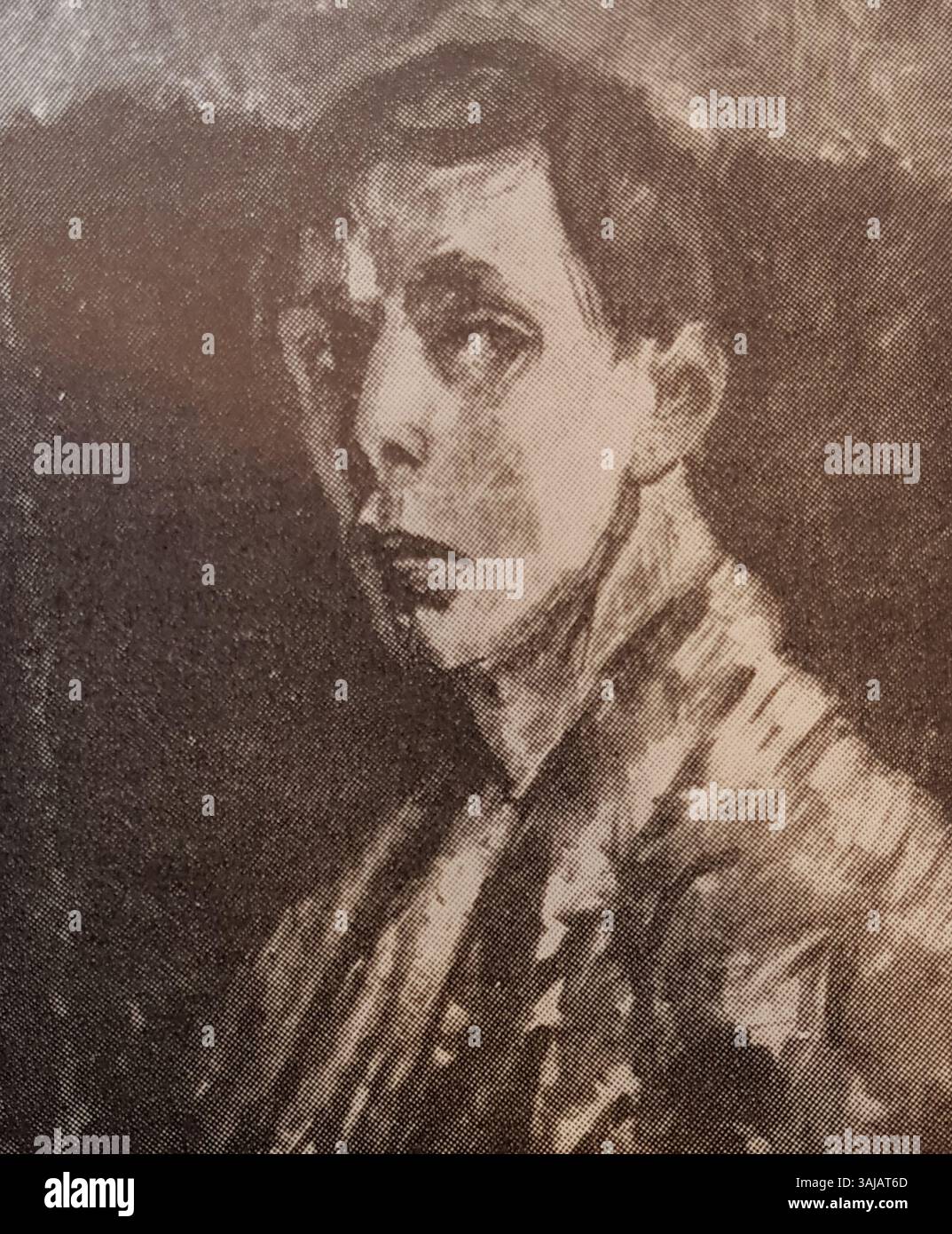 A self-portrait of Gösta Sandels, photographed from 'Allhems Svenskt ...