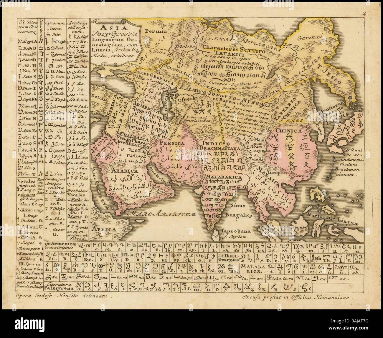 A 1746 map by Homann Heirs and Gottfried Hensel illustrates the ...
