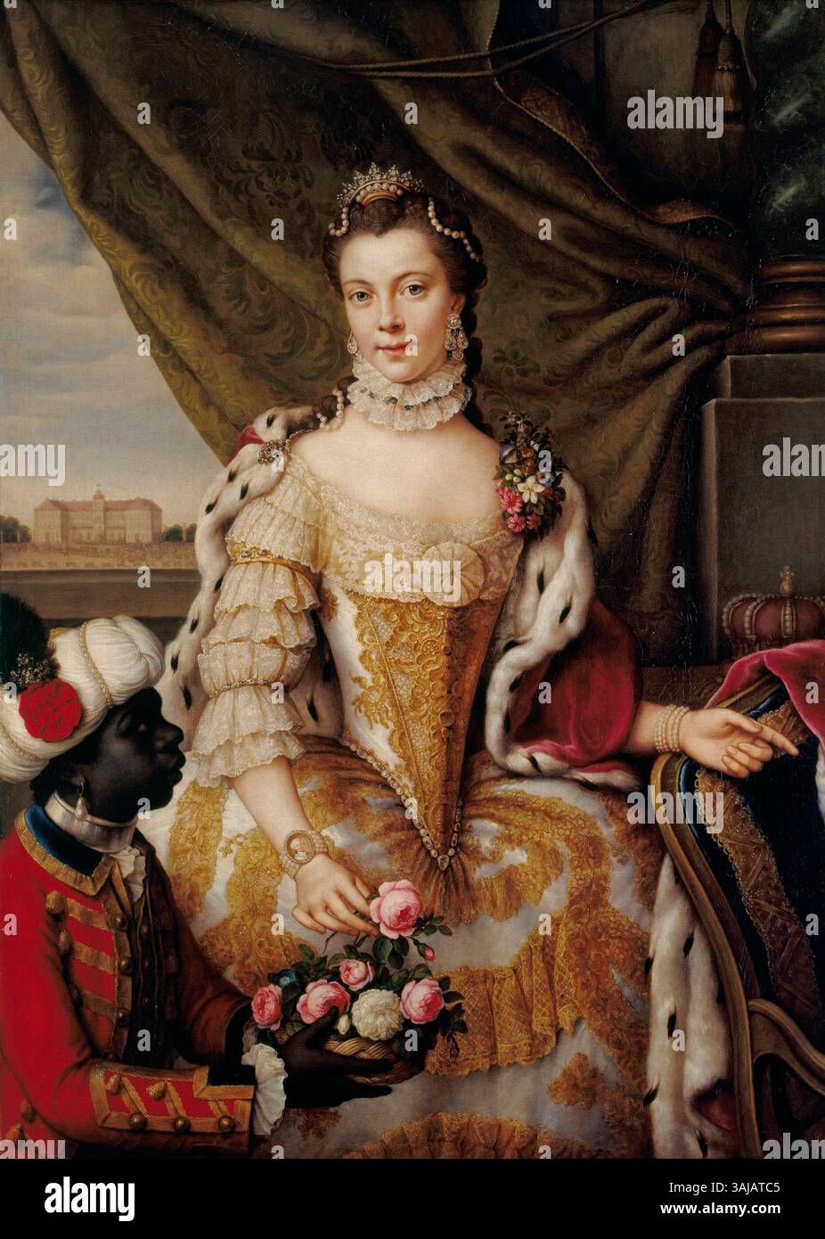 This 1761 portrait by Johann Georg Ziesenis depicts Queen Charlotte of ...