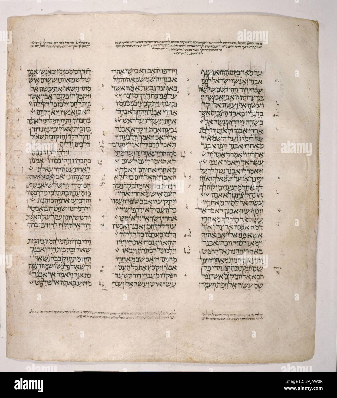 The 335th page of the Leningrad Codex displays text from the Tanakh, 2 ...