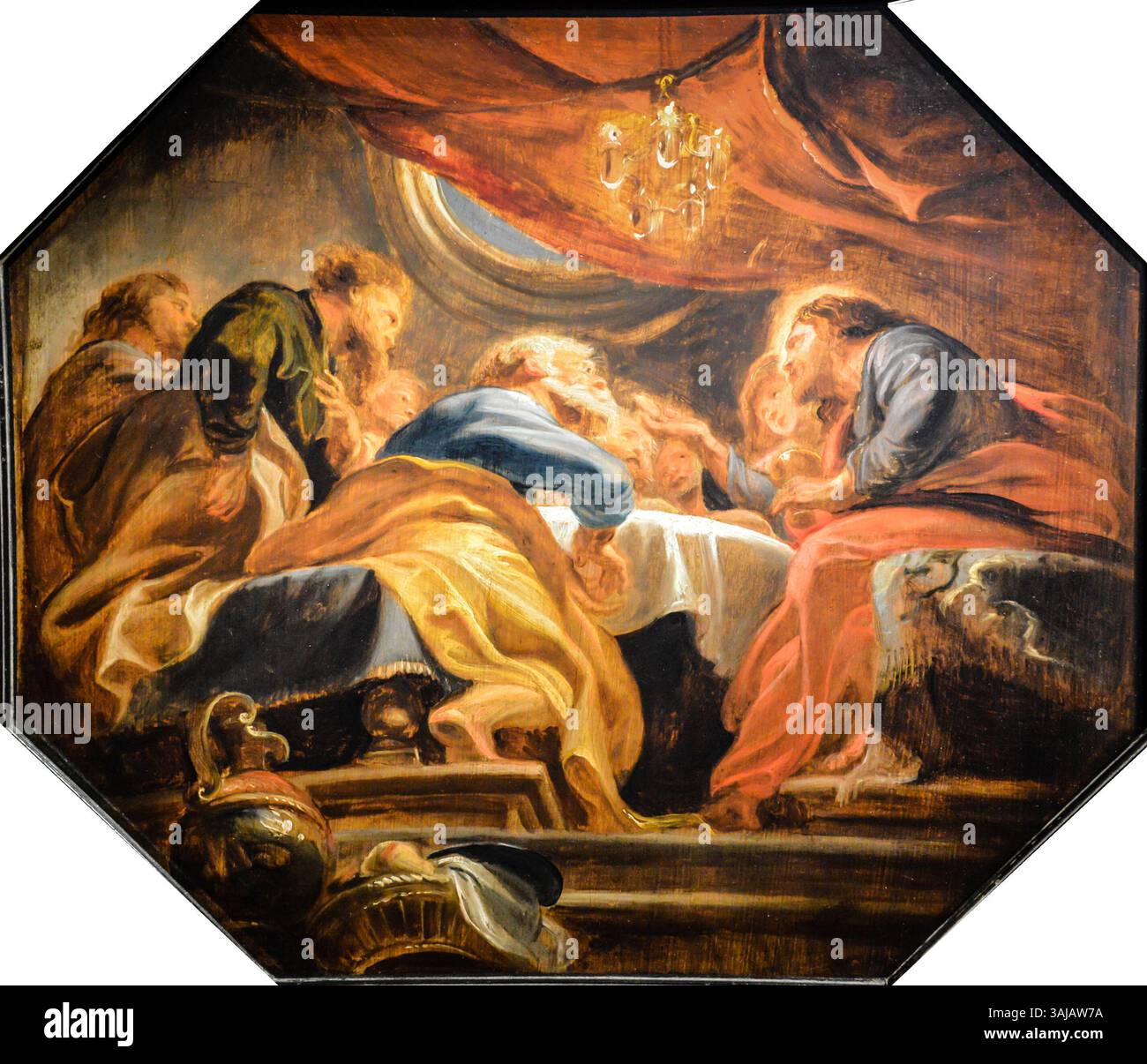 Peter Paul Rubens’ 'Last Supper,' painted in 1620, depicts the biblical scene of Christ’s final ...