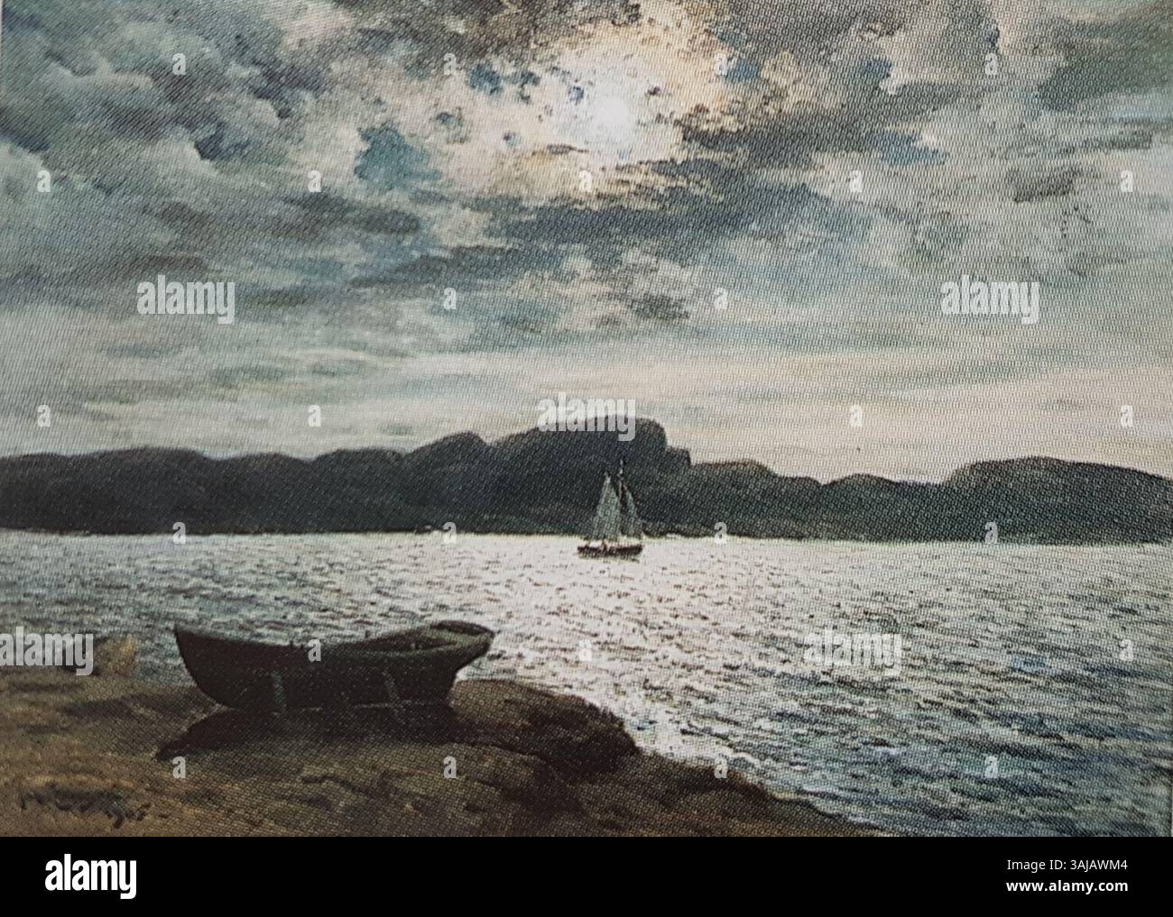 'Segelbåt i Marstrand' by Johan Ericson captures a sailboat on the ...
