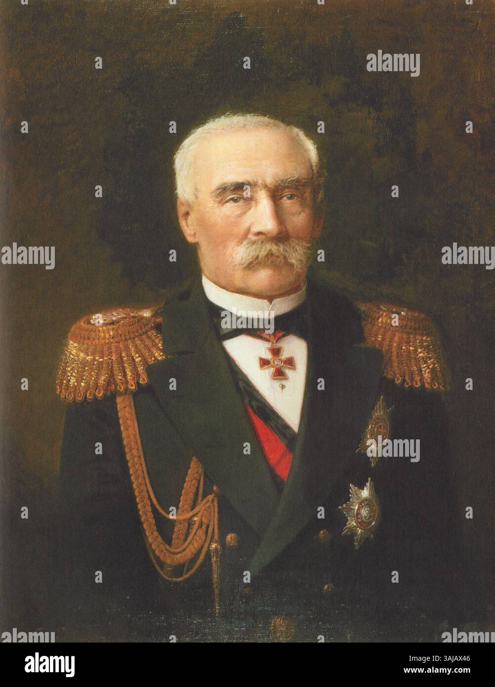 A portrait of Stepan Stepanovich Lesovskiy, painted by Alexander ...