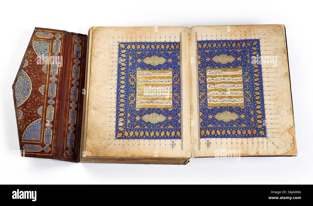 This Safavid Qur'an manuscript, created by Ali b. Mahmud al-Havavi on ...