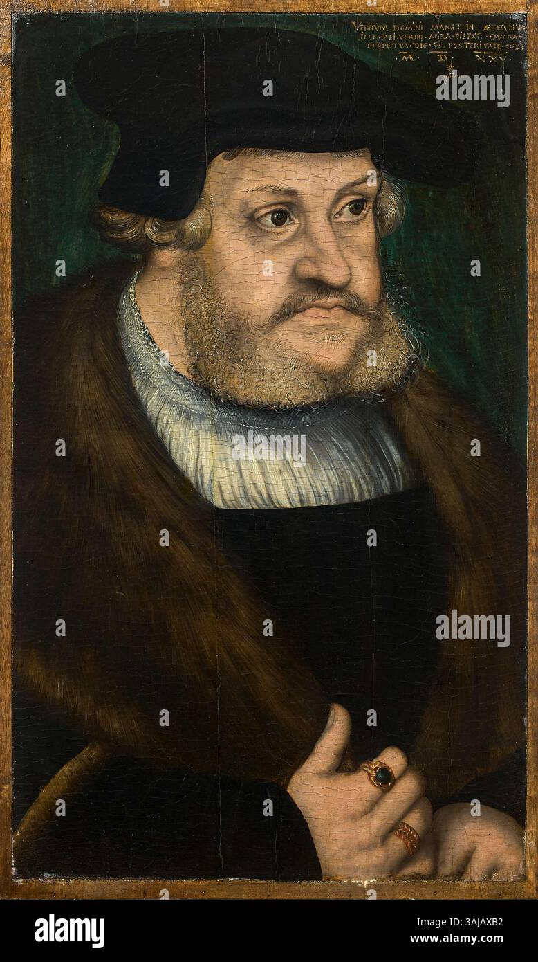 This 16th-century portrait, attributed to the workshop of Lucas Cranach ...
