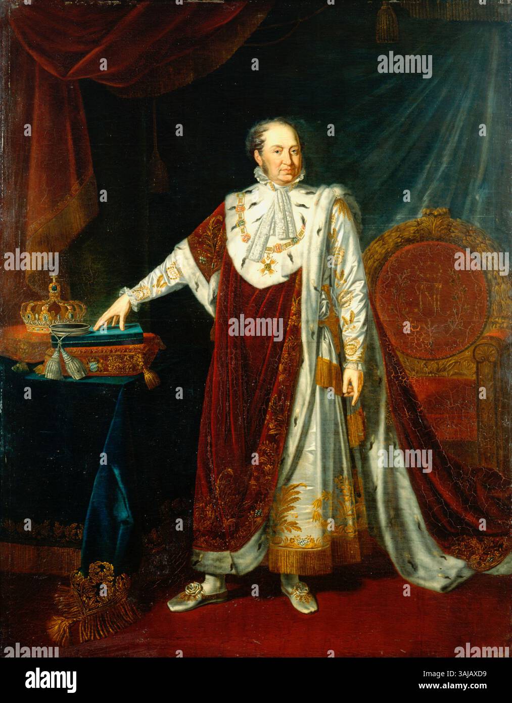 This post-1818 painting by Franz Xaver Kleiber depicts Maximilian I ...