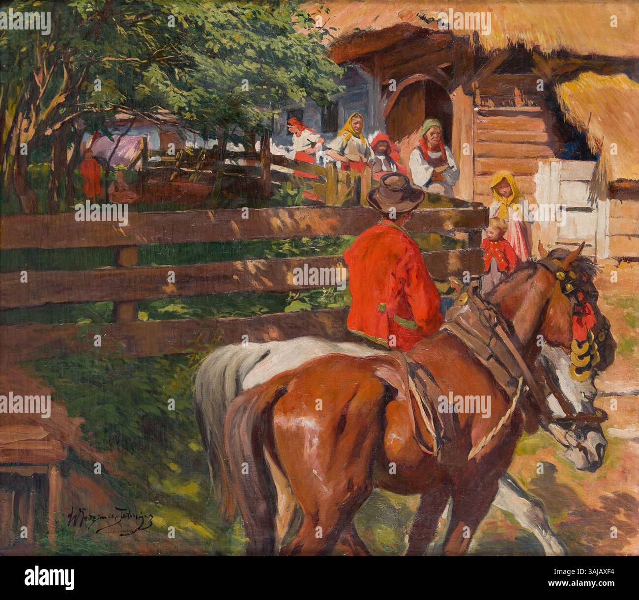 Swaty (Zarczyny), painted by Wodzimierz Tetmajer (1861–1923) around ...