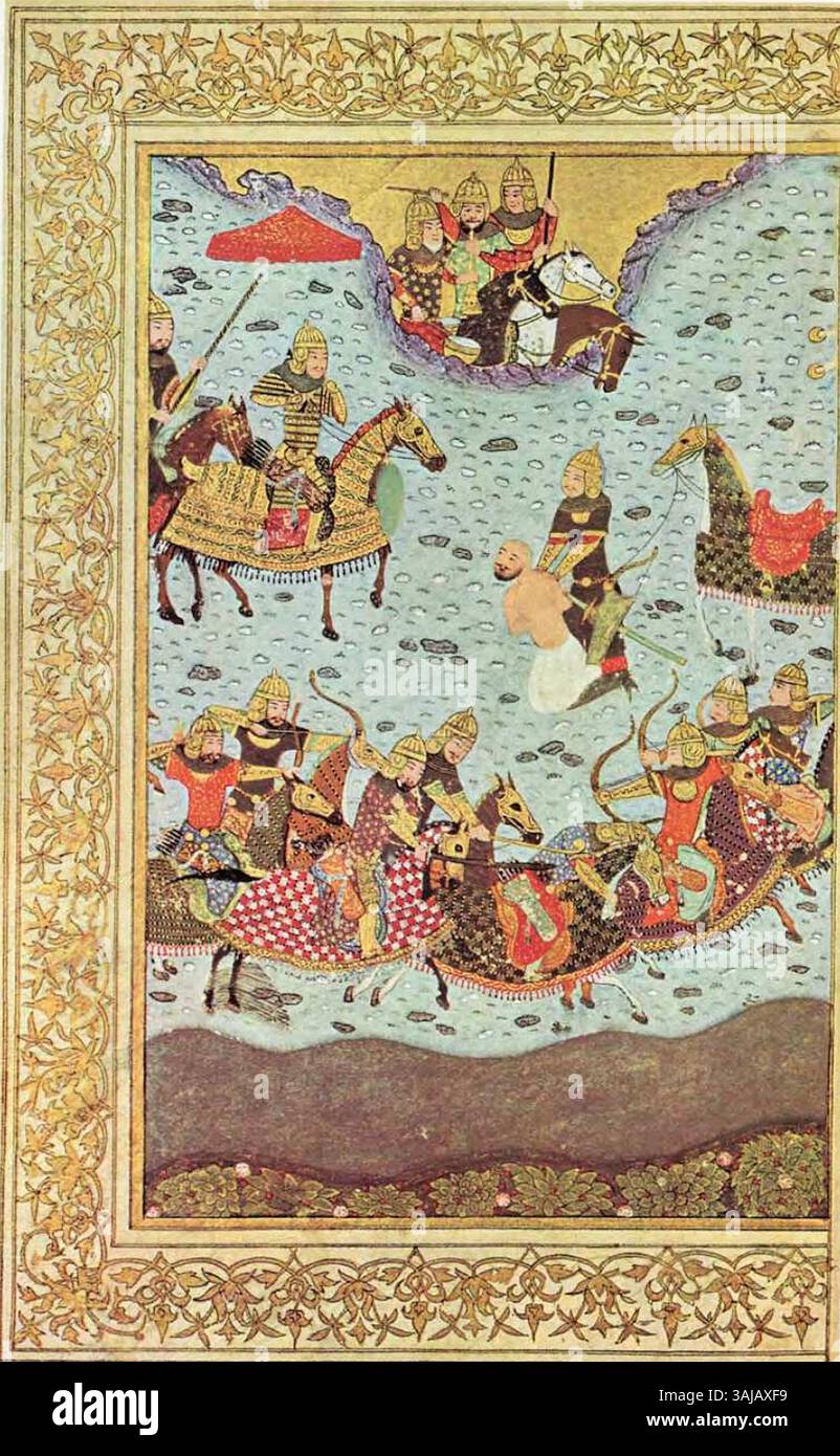 A 1410 depiction of Darab captured by Alexander, painted in Shiraz ...