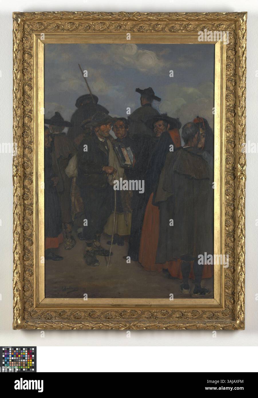 This 1899 oil painting by Ignacio Zuloaga depicts Spanish farmers at a ...