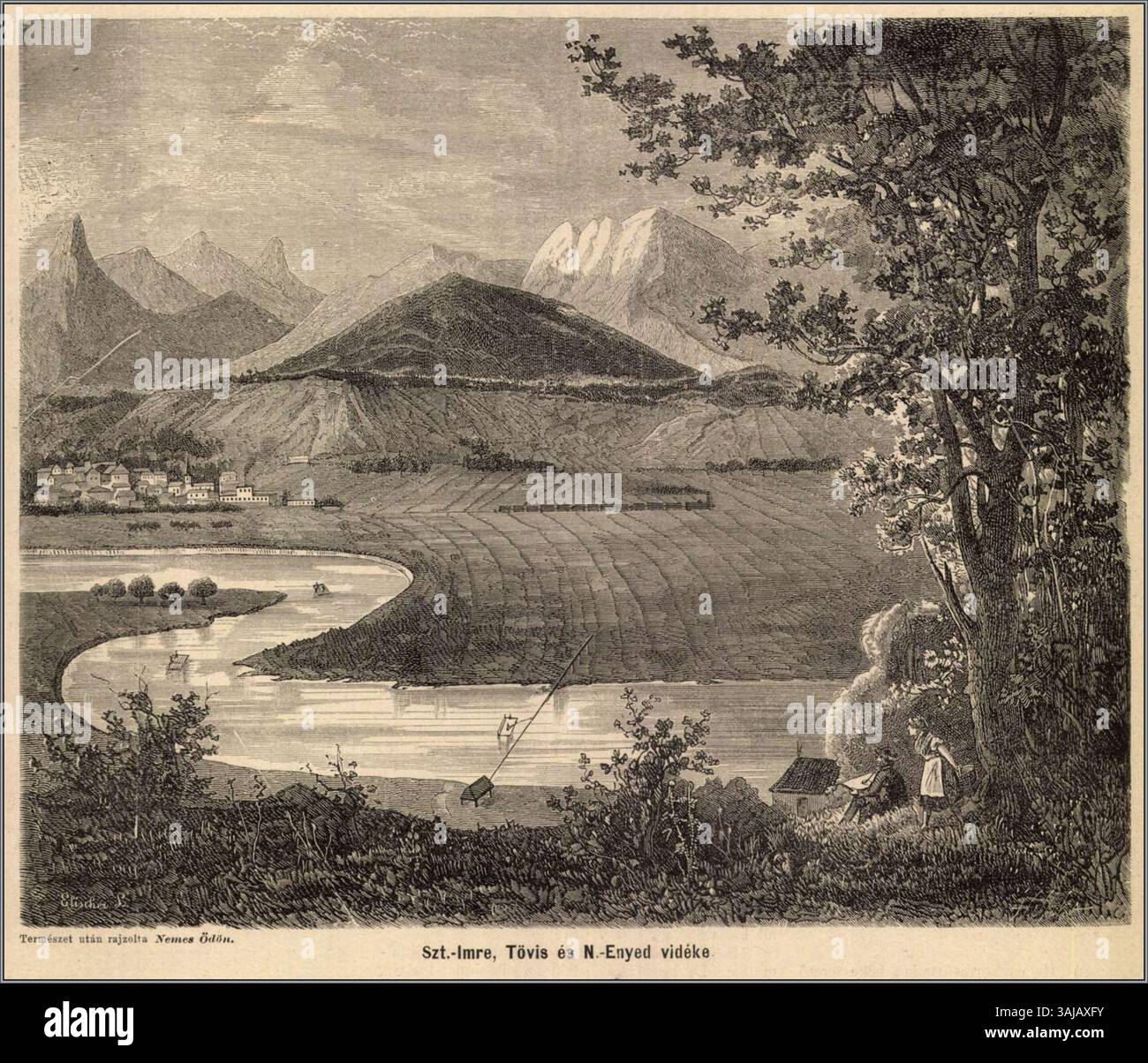 This 1874 drawing by Ödön Nemes, published in *Magyarország és a ...