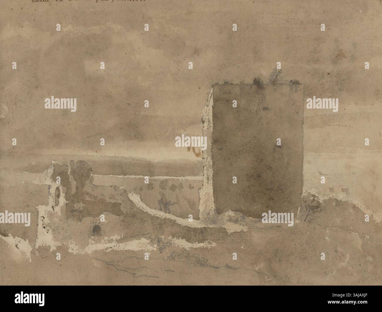 This pencil drawing by Antoine Dutac, dated between 1850 and 1855 ...