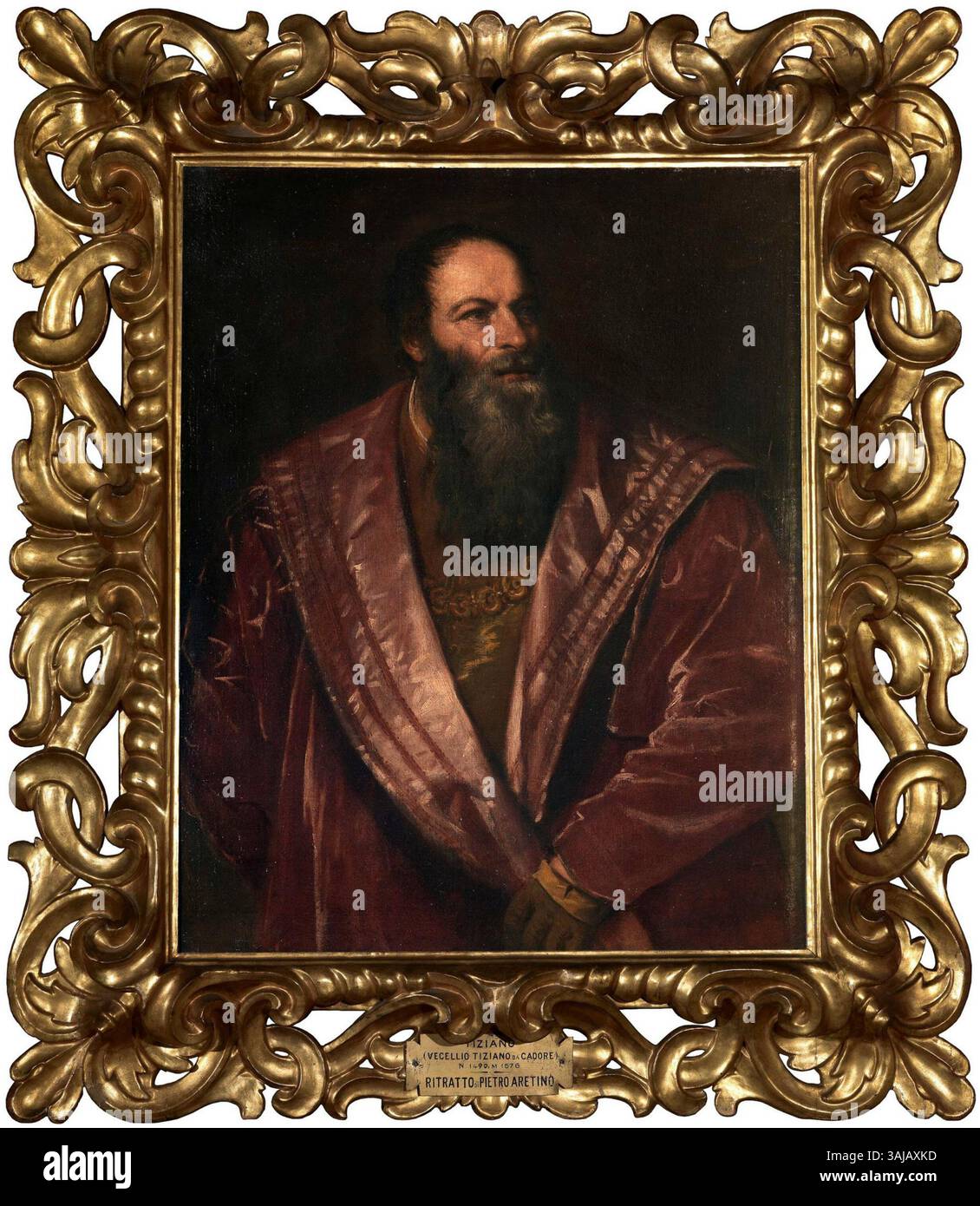 This 1545 portrait by Titian of Pietro Aretino, the famed Italian writer, showcases Aretino's ...