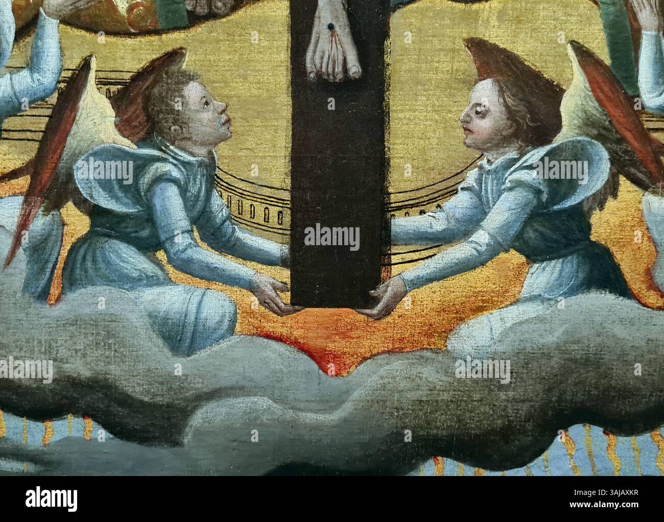 This detail of the anonymous 1545 painting 'Genadestoel' depicts two ...