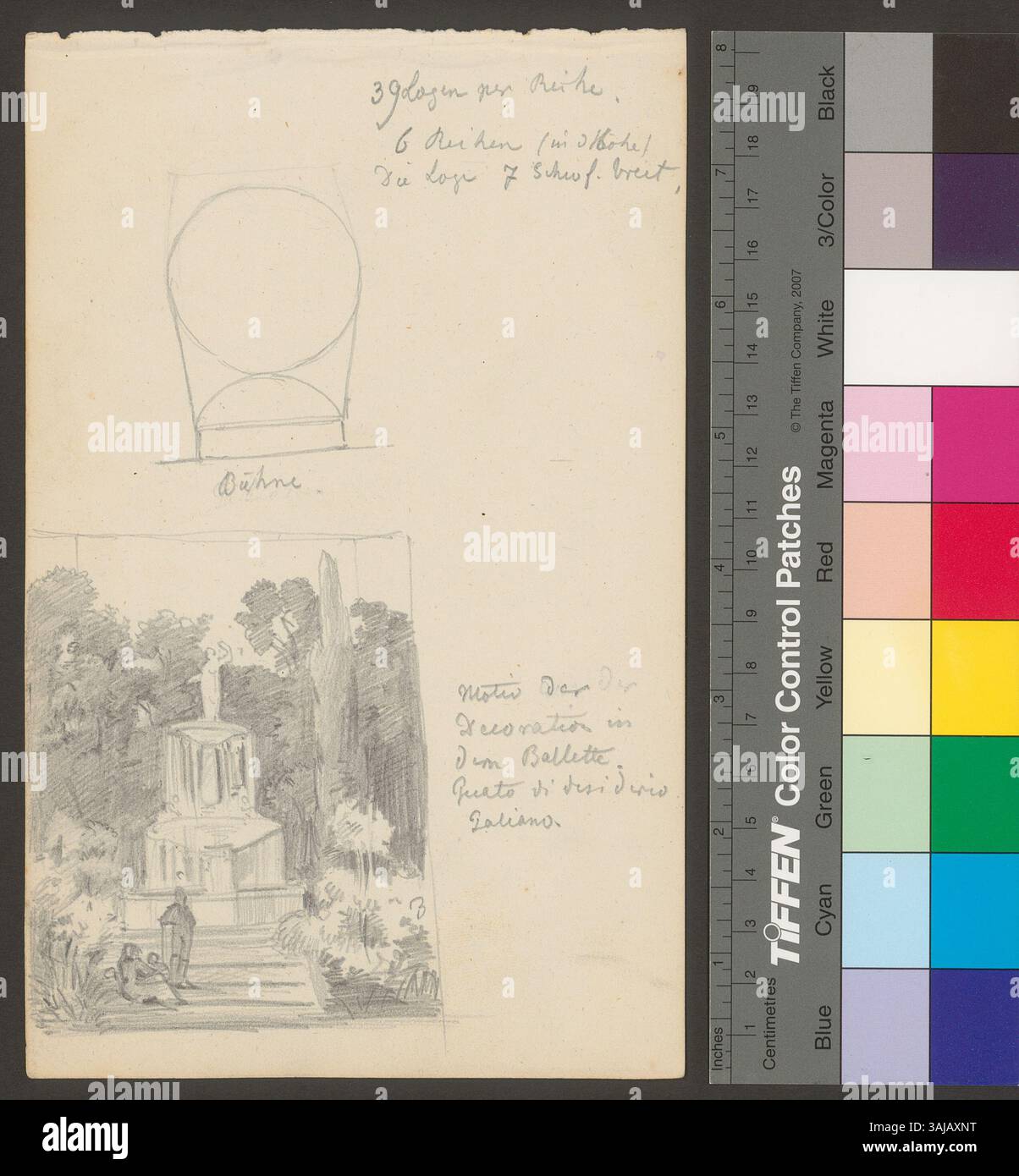 This 19th-century painting by Johann Rudolf Rahn depicts a decorative ...