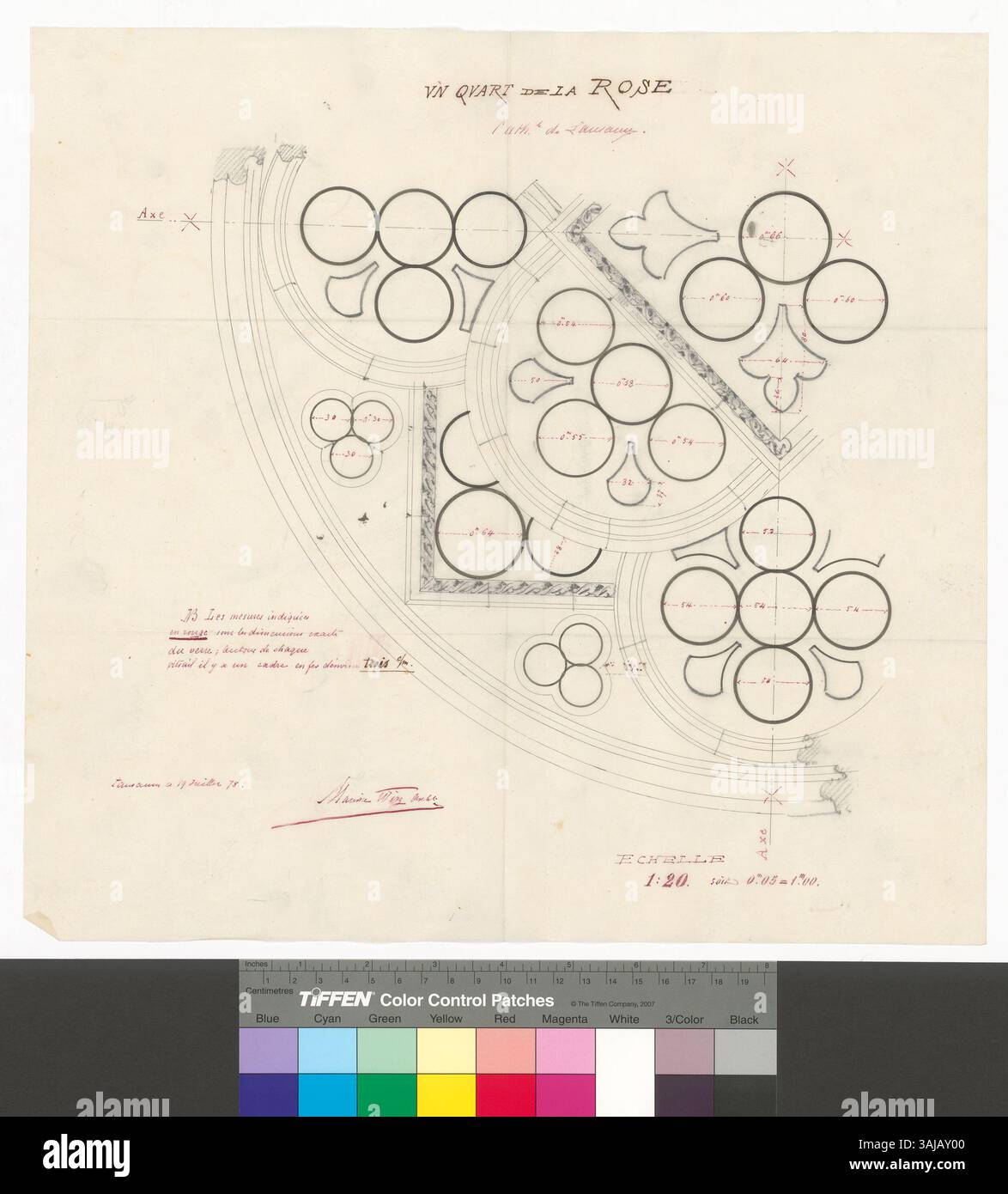 This image shows a section of the rose window from the Cathedral of ...
