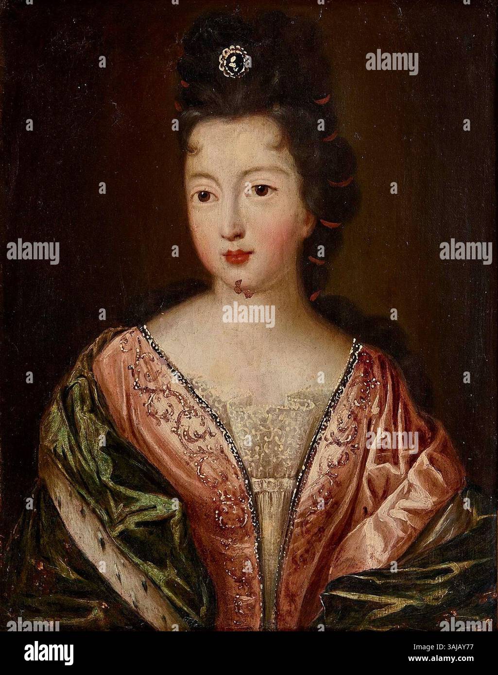 This 17th-century portrait, attributed to the French School, is ...