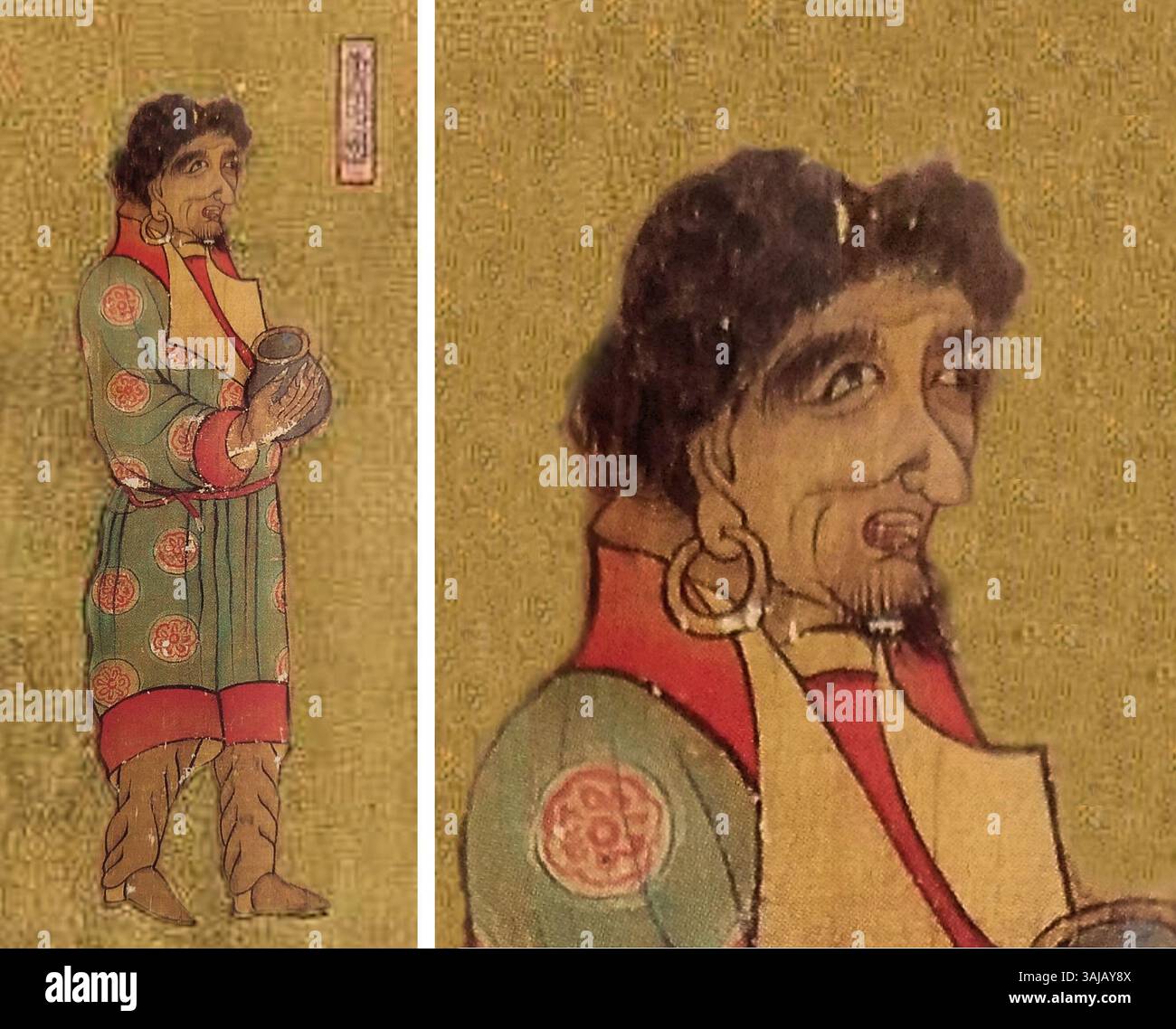This Tang Dynasty-era drawing by Yan Liben, created around 650 CE ...