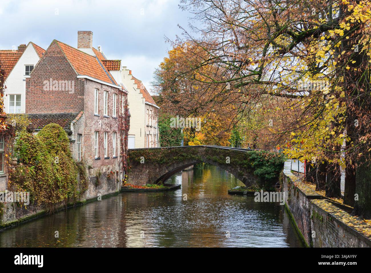 The Peerdenbridge, a charming little bridge spanning the Groenerei ...
