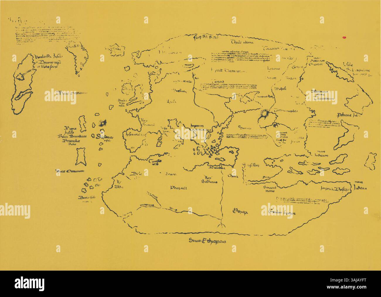 The 1965 facsimile of the Vinland Map, a promotional poster by Yale ...