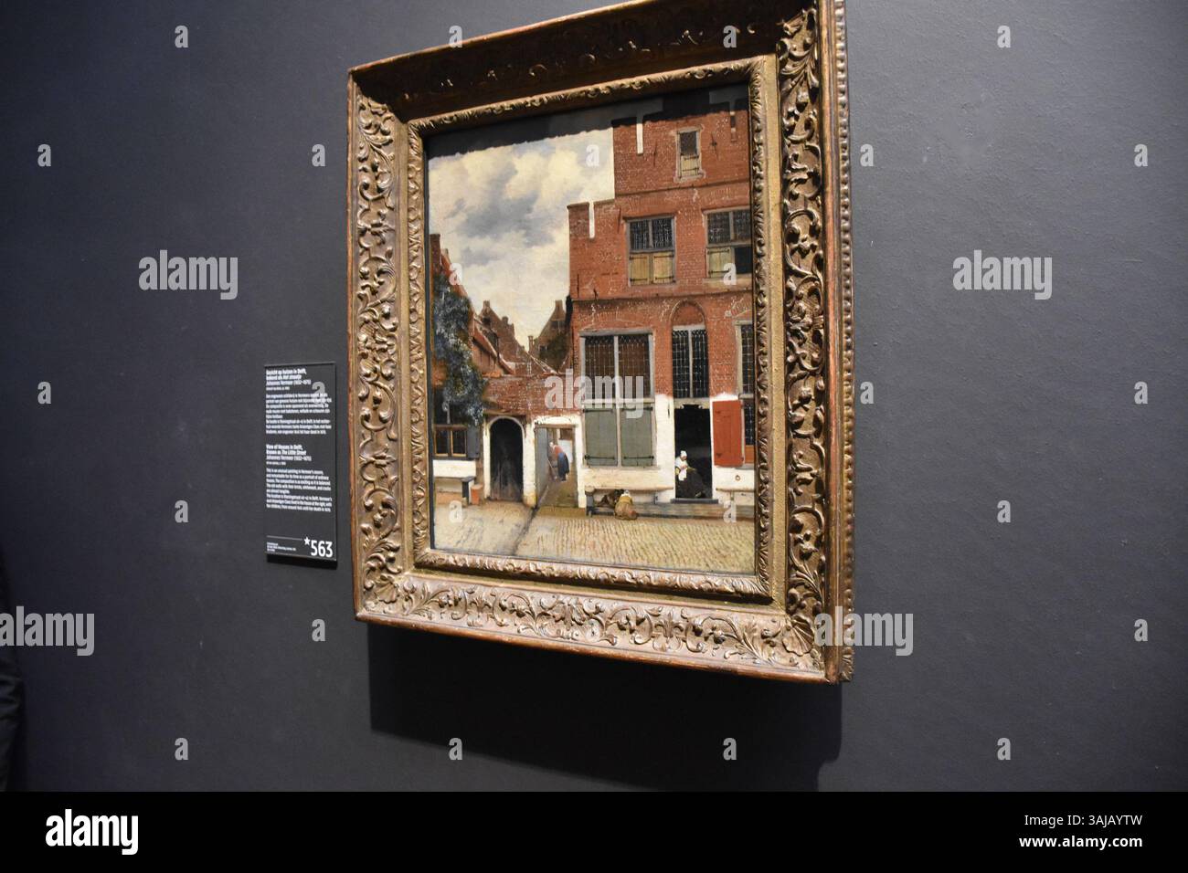 The Little Street by Johannes Vermeer, painted around 1658, depicts a ...