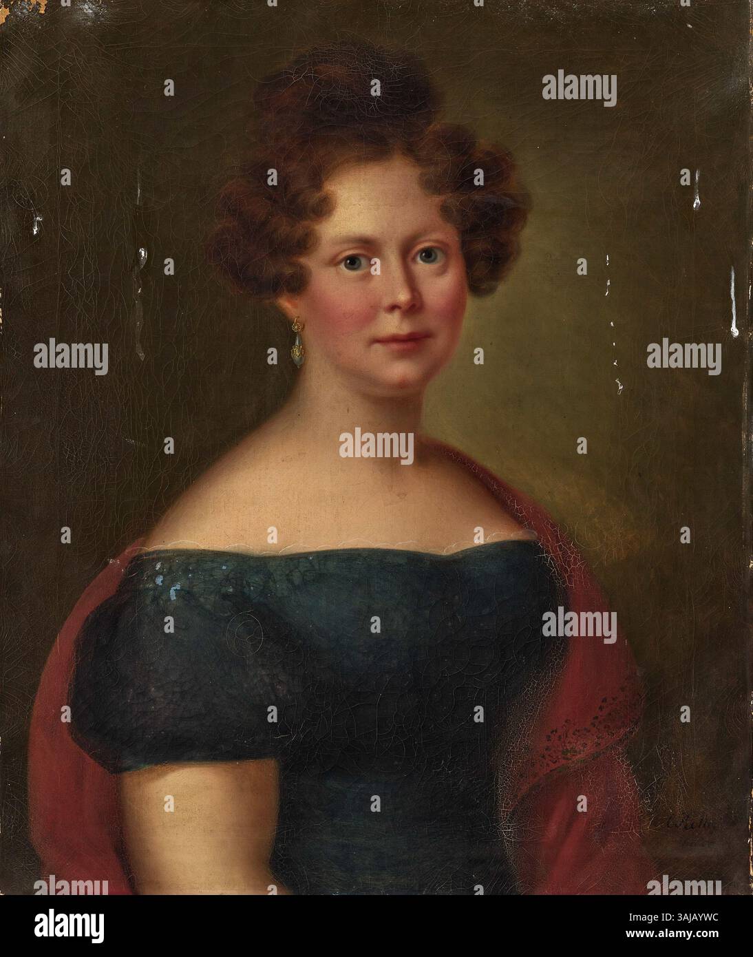 Portrait of Duchess Luise of Württemberg (1789-1851), wife of Prince ...